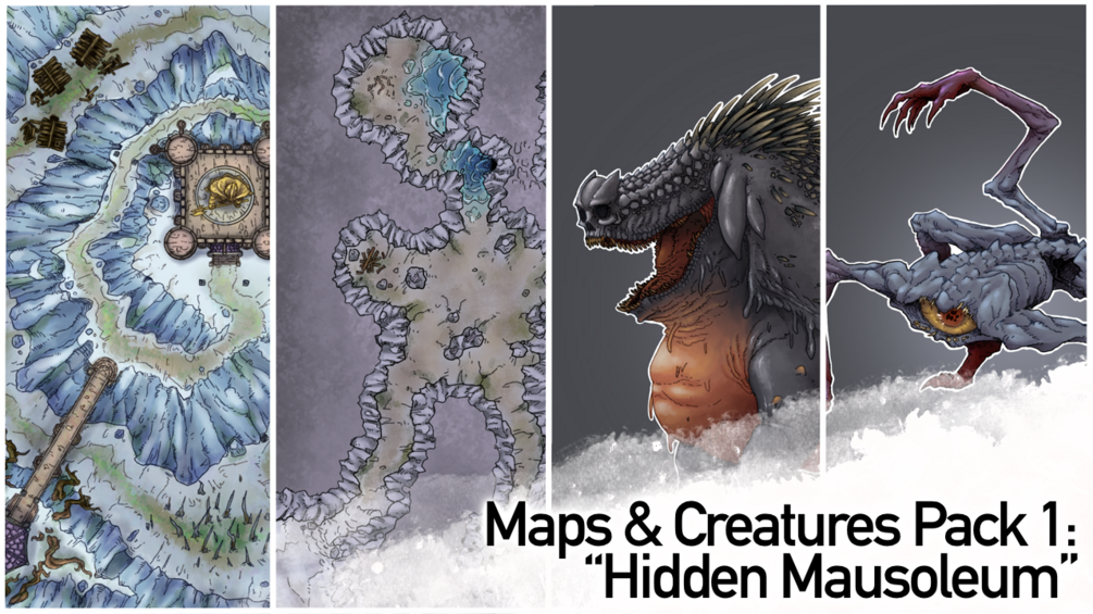 Maps & Creatures Pack 1: "Hidden Mausoleum"