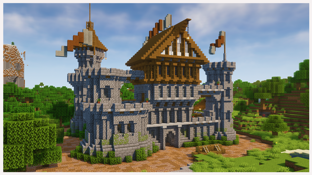 Large Medieval Fortress [MC Version 1.19.4 & Above]