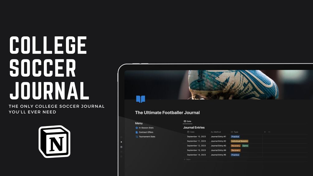 The Ultimate College Soccer Journal