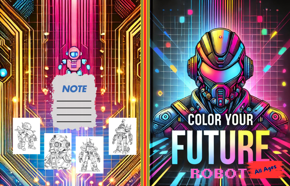 Color Your Future: Robot Coloring Book