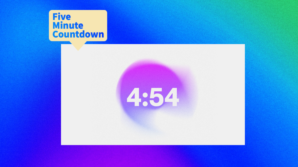 Abstract 5 Minute Countdown