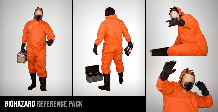 Masked Biohazard Reference/ Photobash Pack