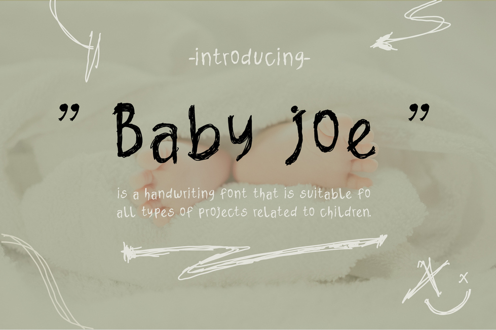 Baby Joe Font || Cute Handwritting font