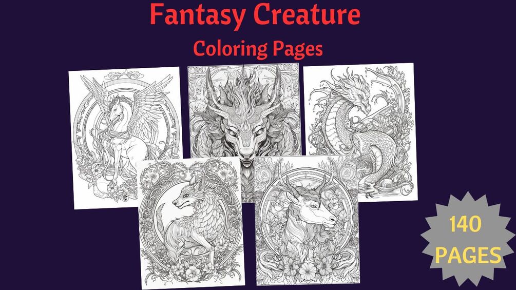 Fantasy Creature Coloring Pages