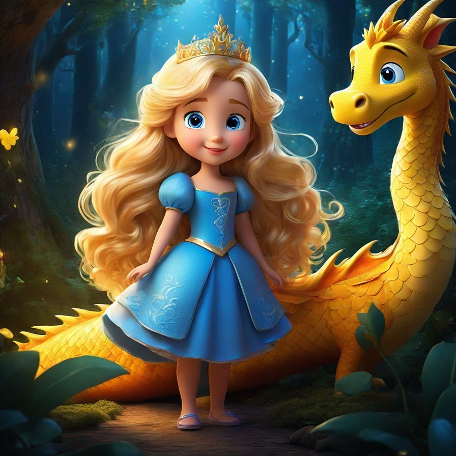 The Little Princess and the Dragon-book story kids
