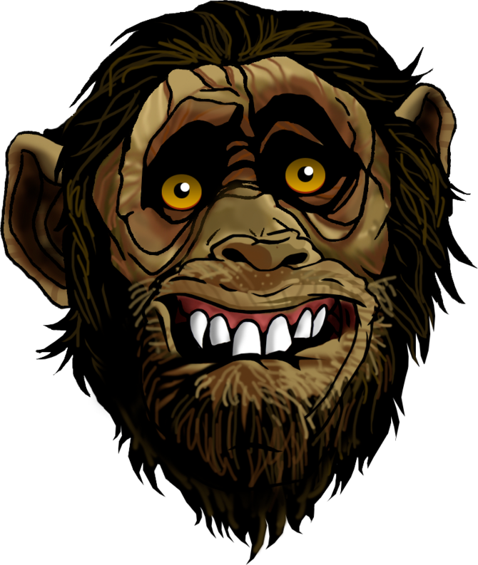 "JOsH #2" Code Monkey concept art print signed by JOsH Lindsay