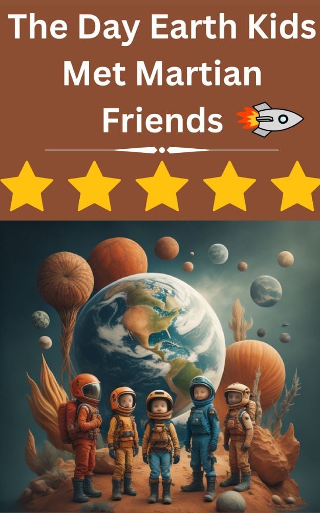 The Day Earth Kids Met Martian Friends Science Fiction Story for Children