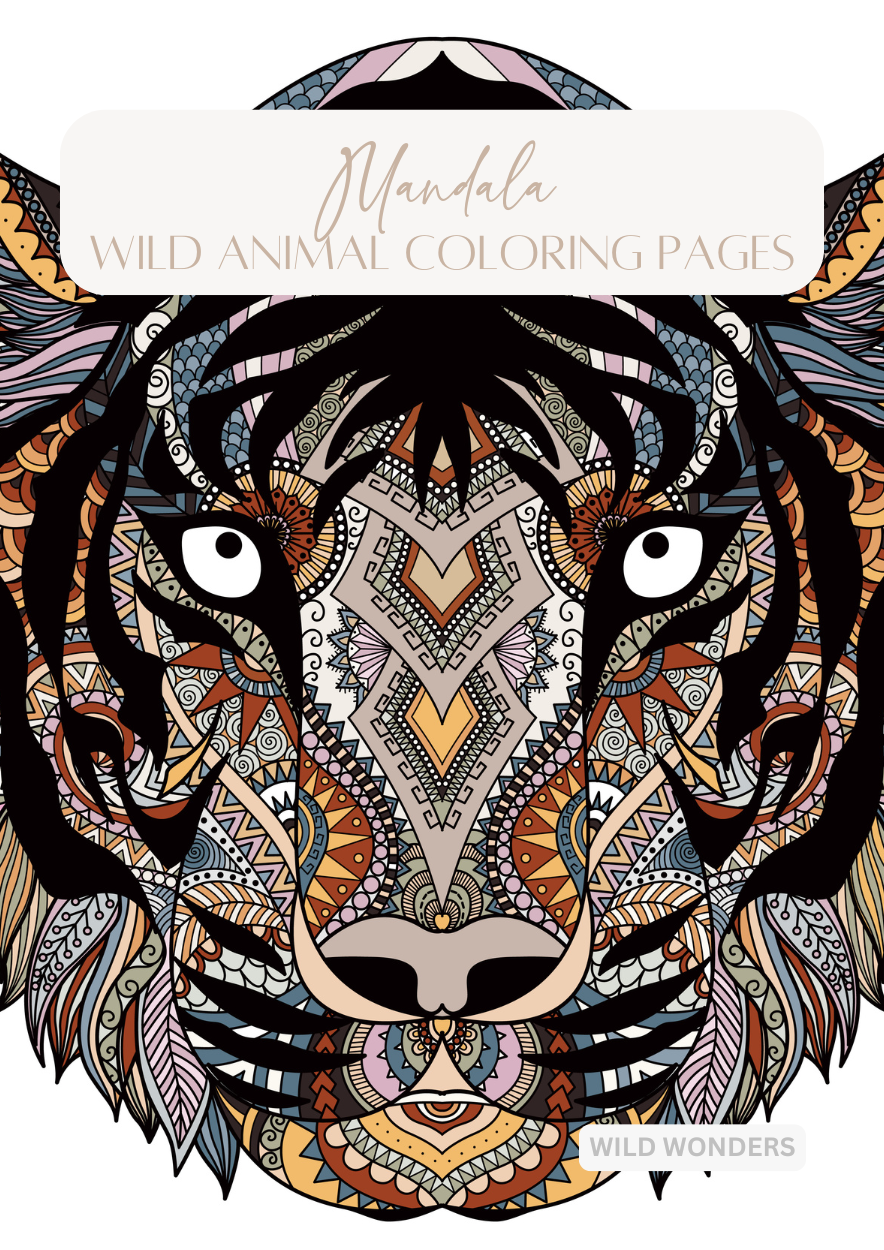 Mandala - Wild Animal Coloring Pages