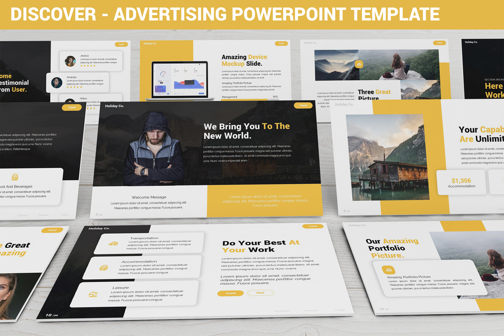 Discover - Free Advertising Powerpoint Template