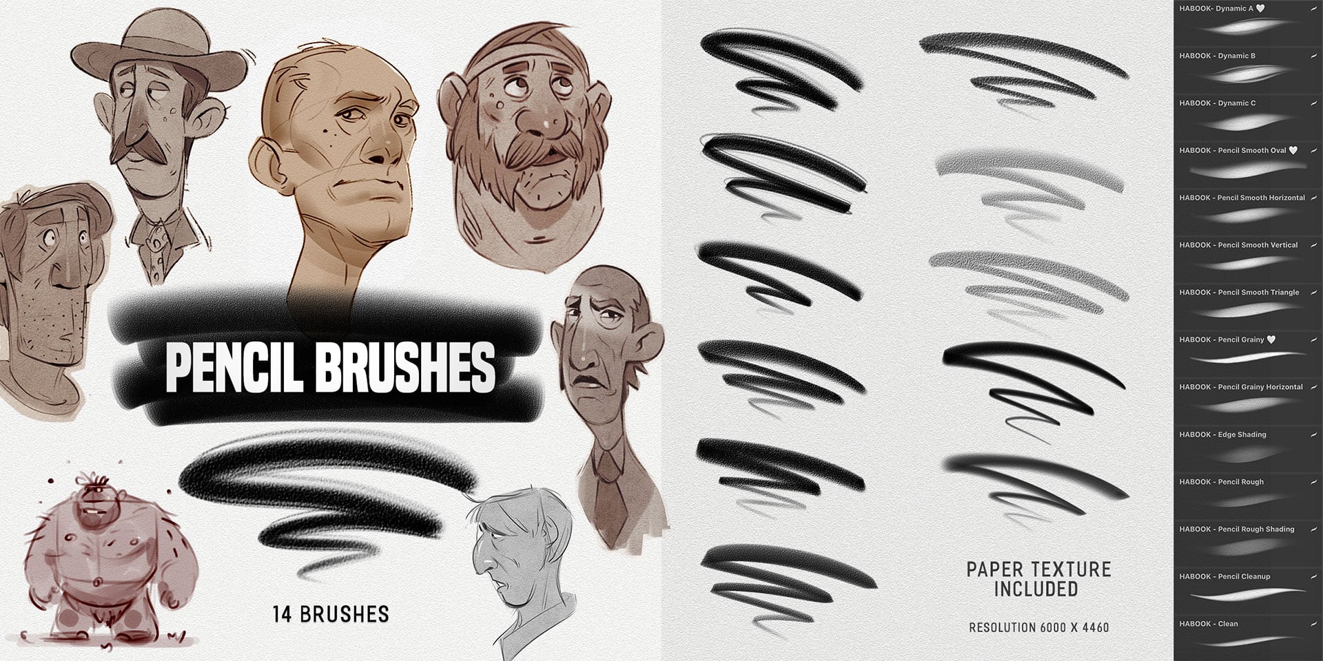 HABOOK Pencil Brushes for Procreate - HABOOK