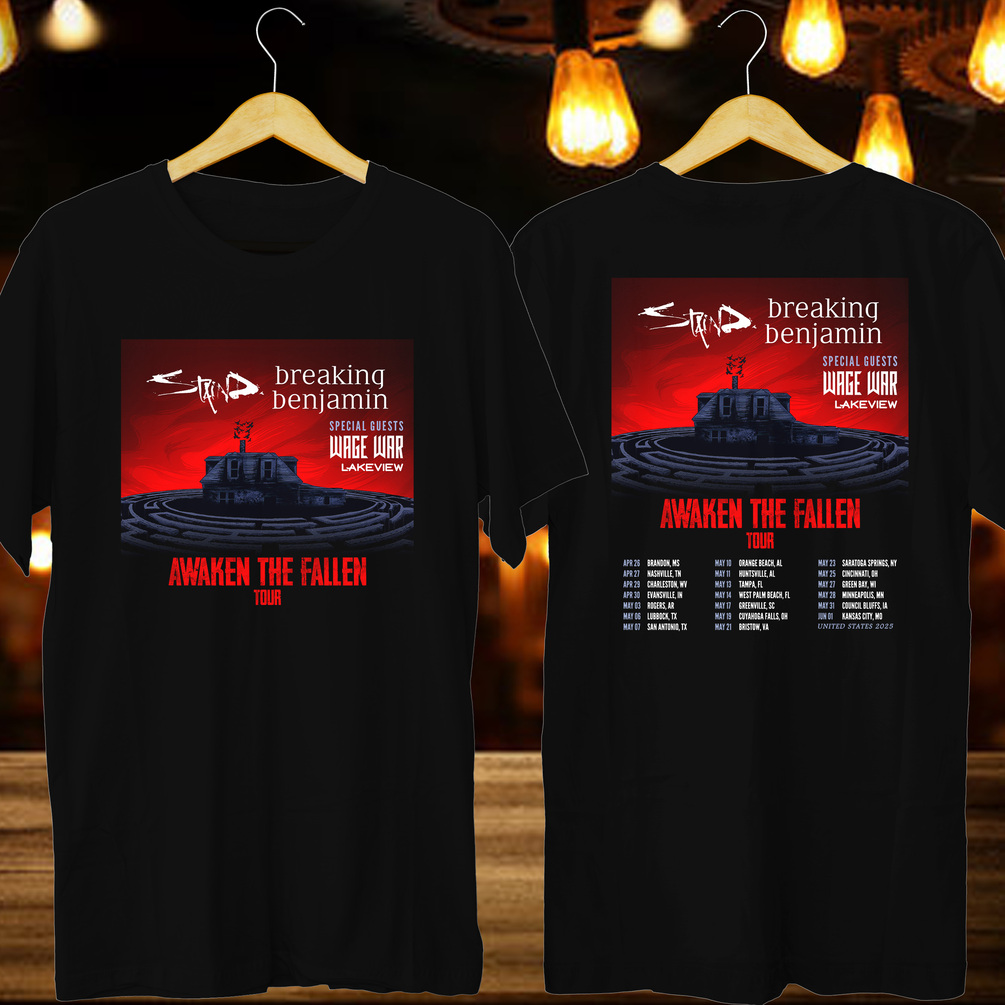 STAIND W BREAKING BENJAMIN AWAKEN THE FALLEN TOUR 2025. BREAKING ...