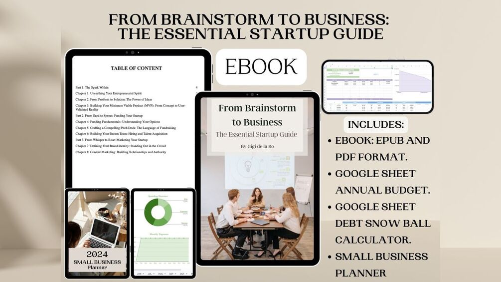 Ebook From Brainstorm to Business: The Essential Startup Guide