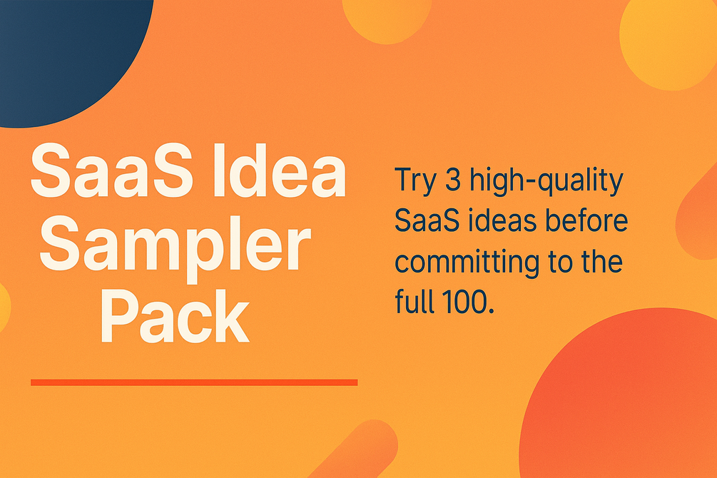 SaaS Idea Sampler Pack