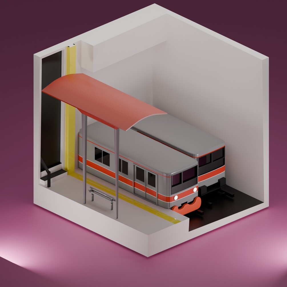 Asset 3D Indonesian KRL