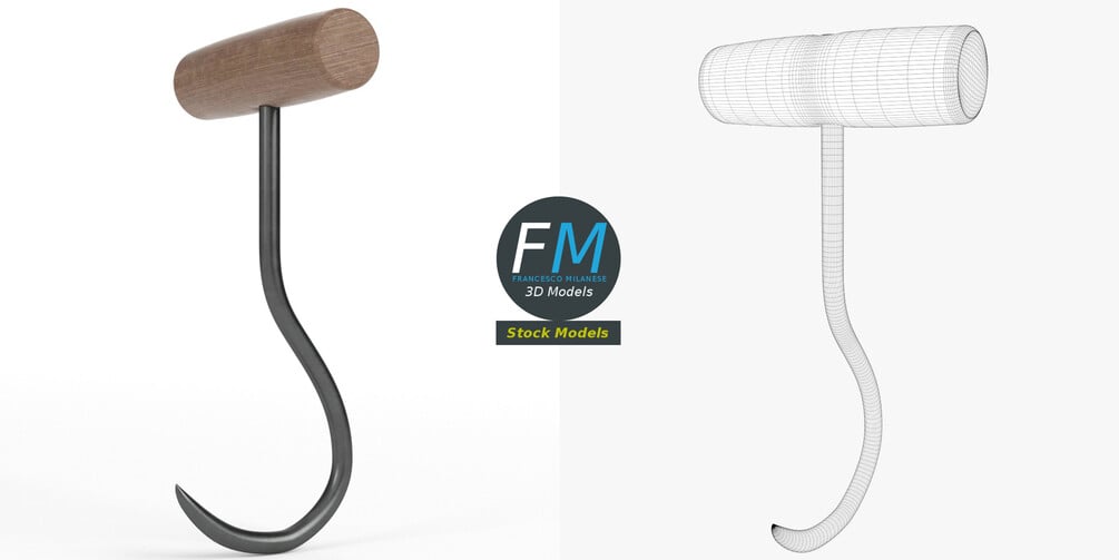 3D MODEL - Meat hook