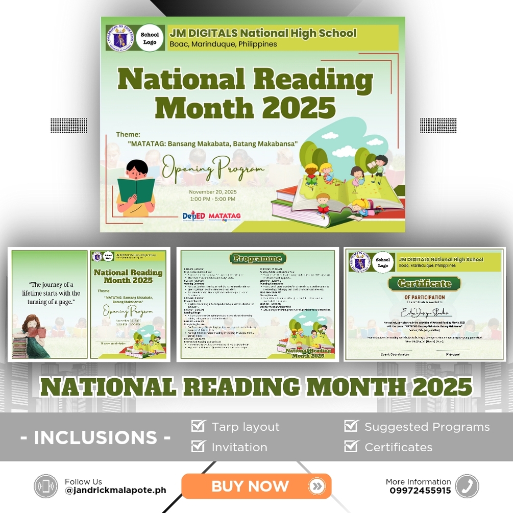 National Reading Month 2025 Templates