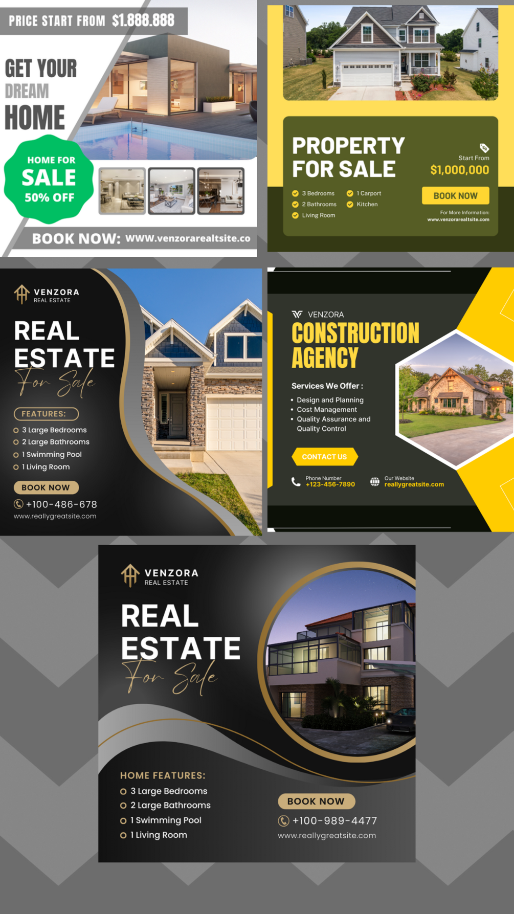 5 Canva templates for selling property