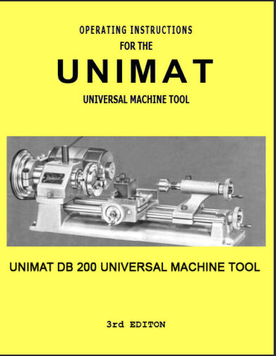 Unimat Universal Machine Tool DB 200 Manual and Accessories