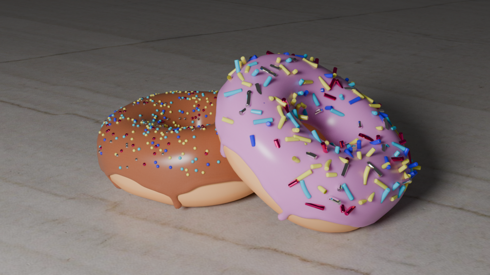 Donut Duo – Free 3D Models (.BLEND Format)