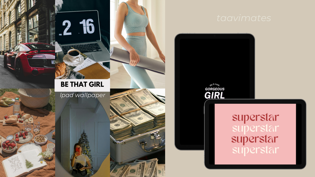 [FREE] BE THAT GIRL motivation ipad wallpaper