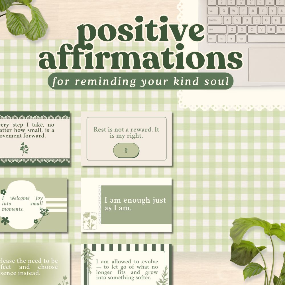 Printable Affirmation Cards – Nature-Themed | Gentle Self-Love ...