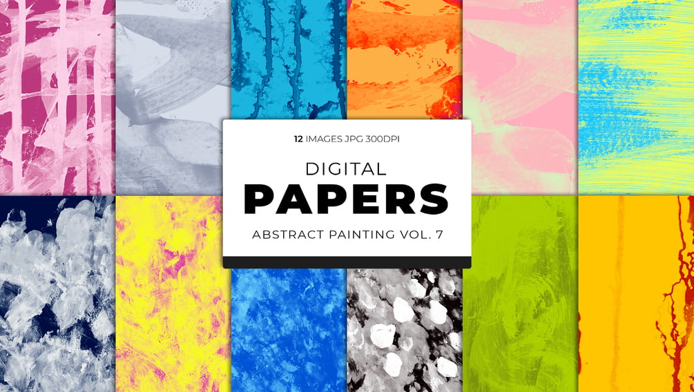Digital papers Abstract Painting vol. 7