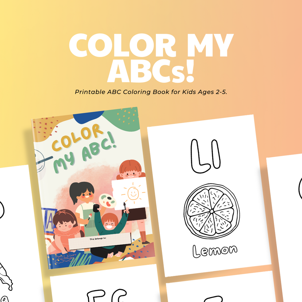 Printable ABC Coloring Book for Kids Ages 2-5