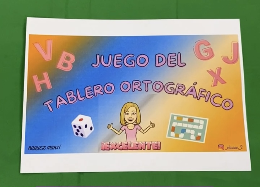 JUEGO DEL TABLERO ORTOGRÁFICO