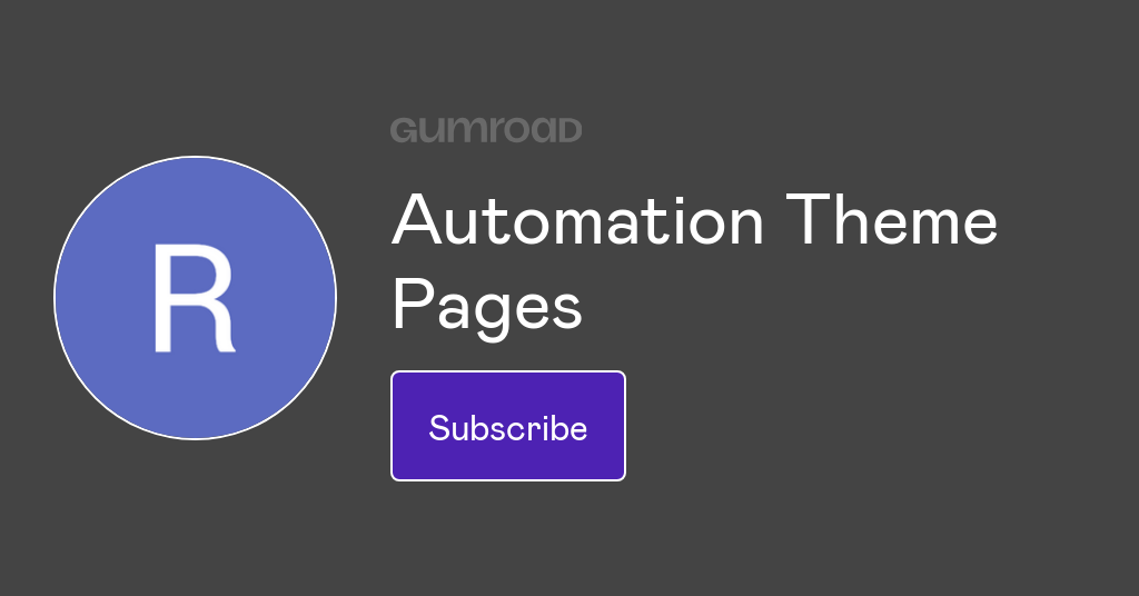Automation Theme Pages