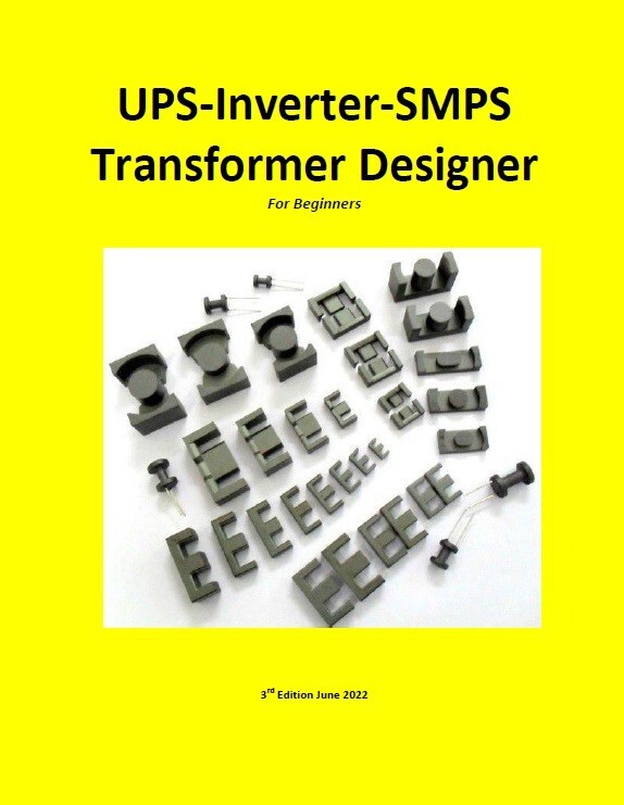 UPS-Inverter-SMPS Transformer Designer (3rd ed) + Excel Software (Bundle)