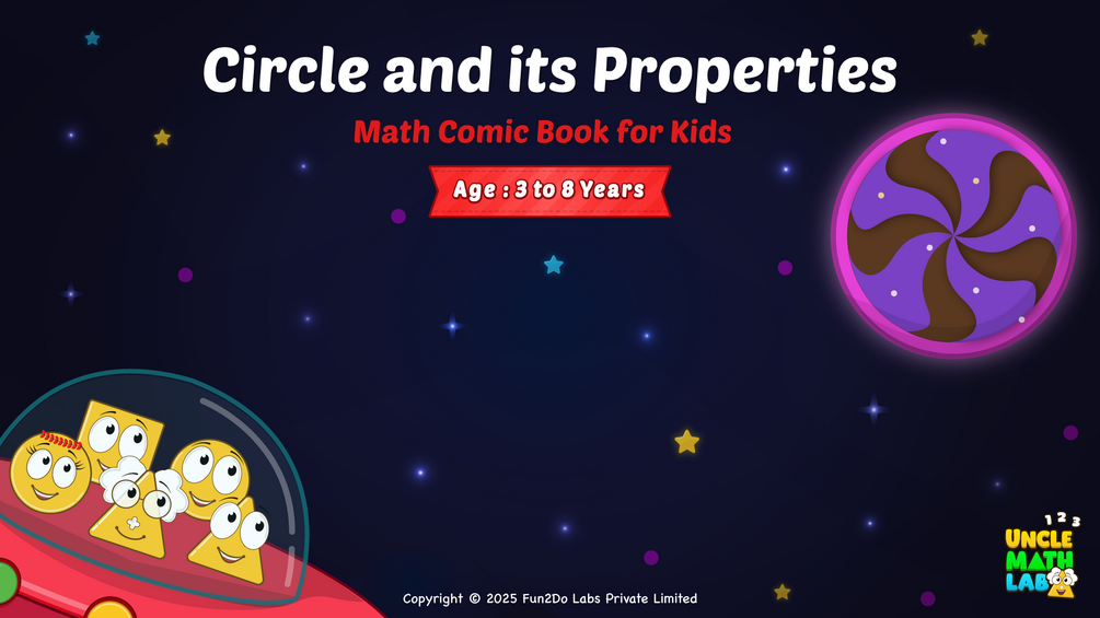 Circle and its Properties : Math Comic Book 3 for Kids Aged 3 to 8