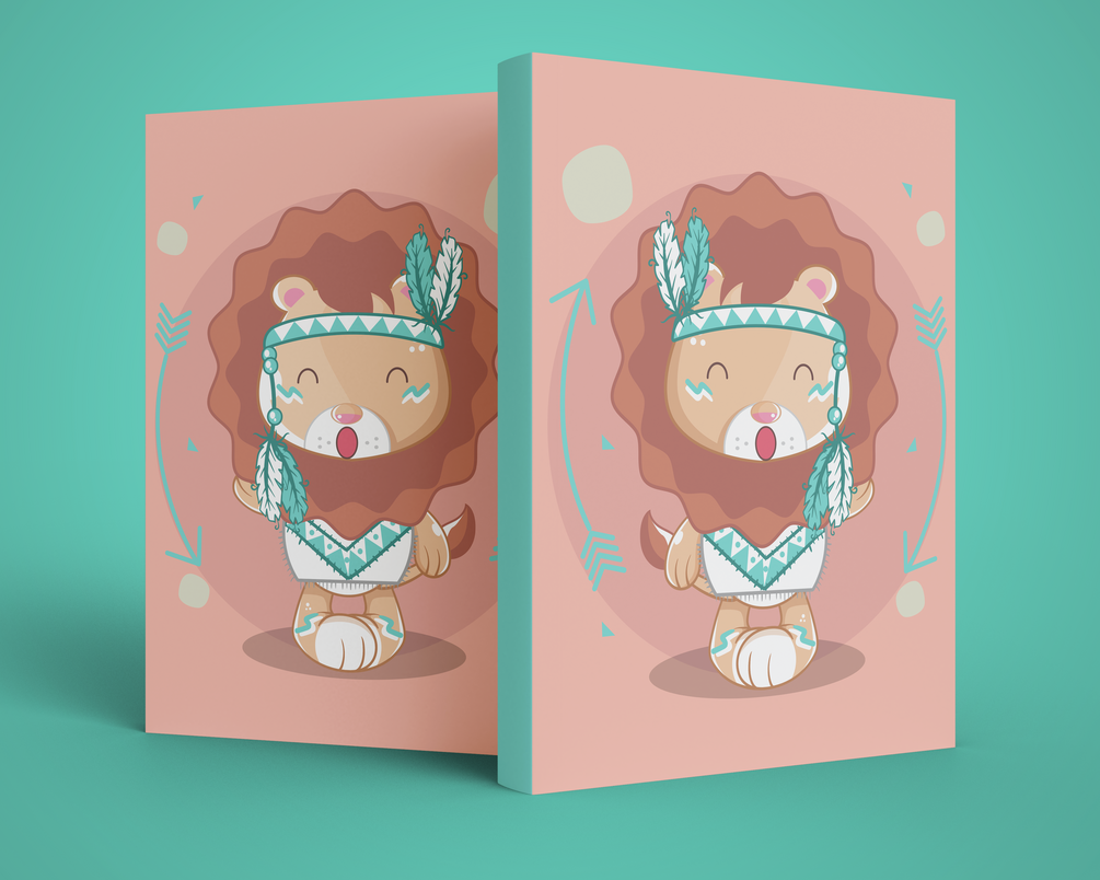 Cute Lion Book Cover