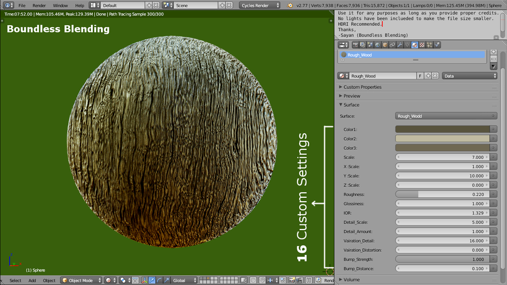 Rough Wood Shader (Procedural)