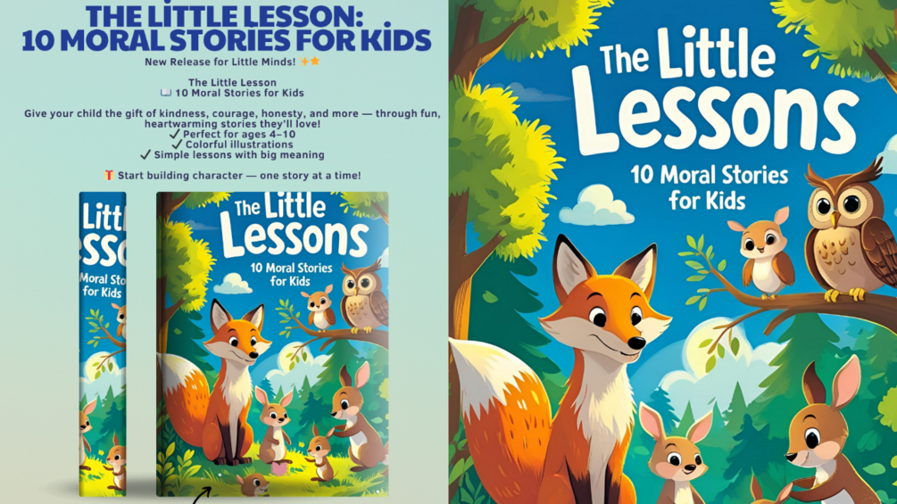 The Little Lesson: 10 Moral Stories + Coloring Pages