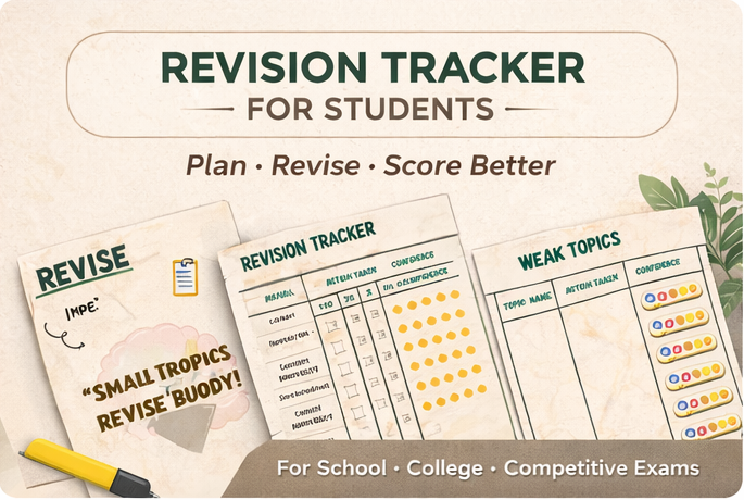 Revision planner for Students