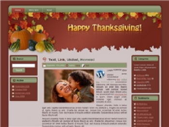 Thanksgiving - Fall WP Theme