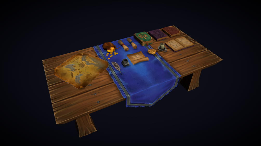 (FREE PRODUCT) Fantasy Assets Hand Painted 3D Model