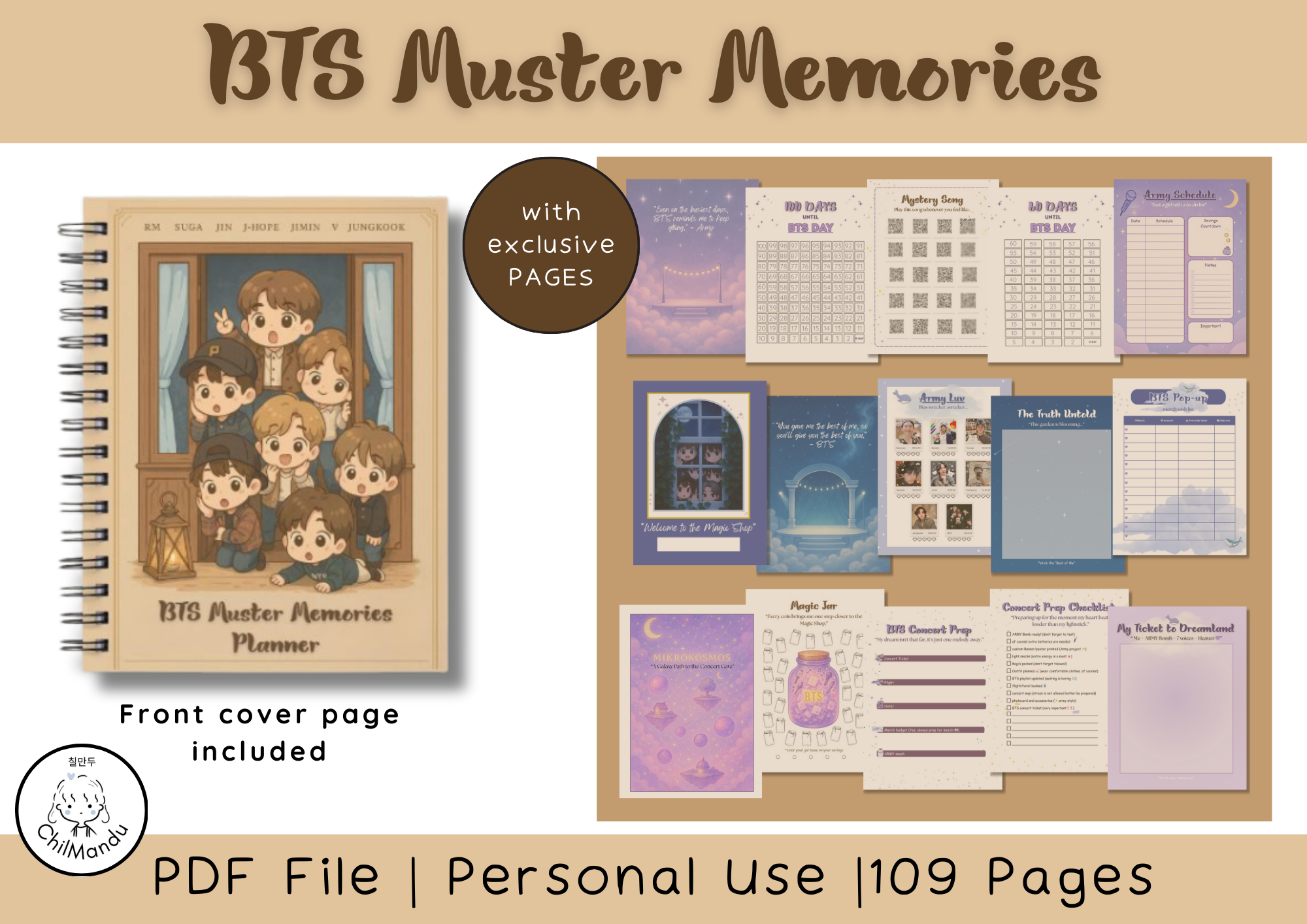 BTS Muster Memories Planner