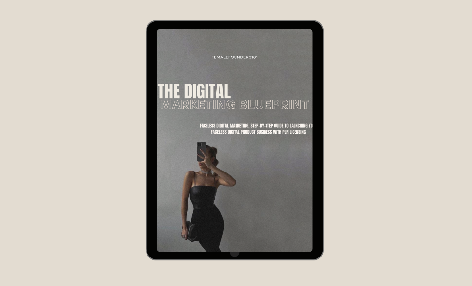 Faceless Digital Marketing Blueprint Ebook