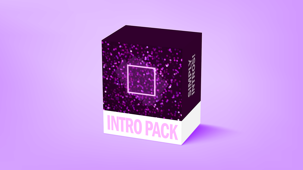 INTRO TEMPLATE // PURPLE GLITTER MAKEUP