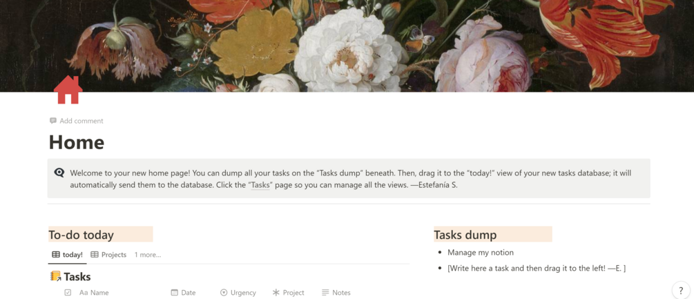 Simple task manager for Notion!