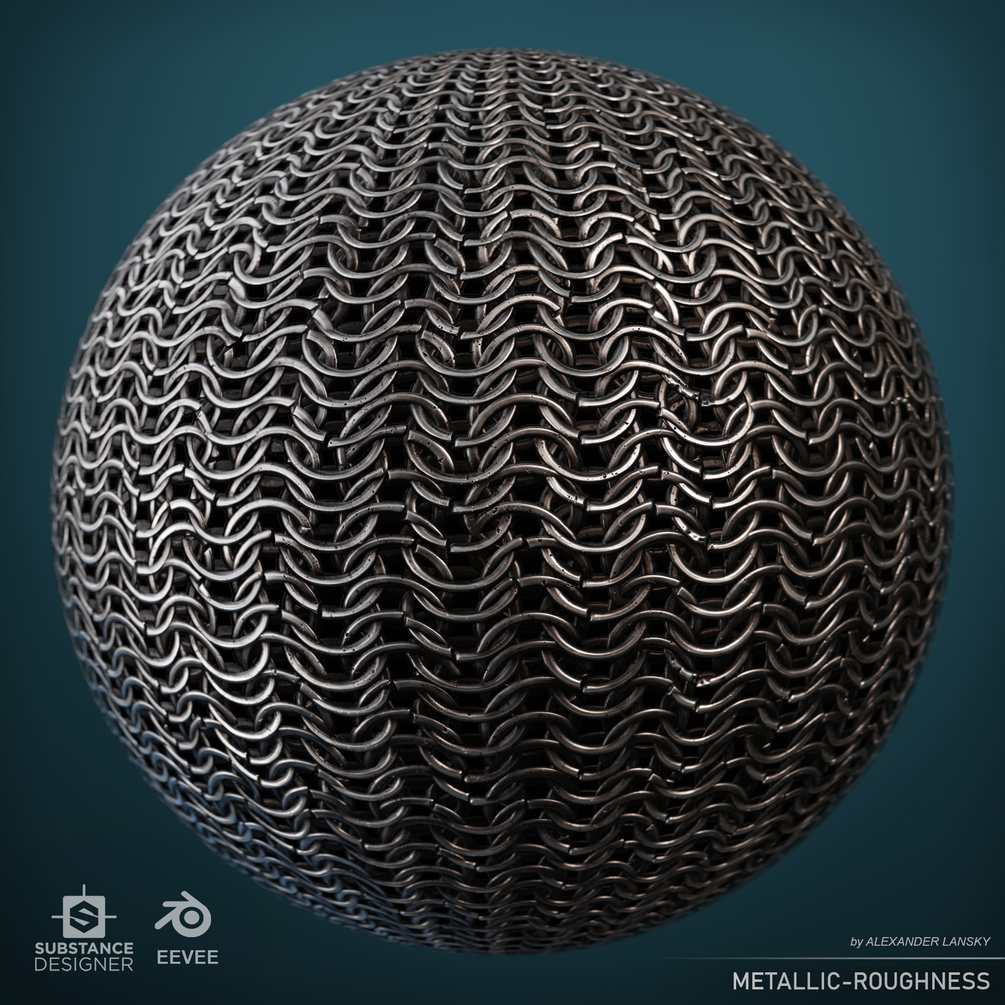 Butted chainmail seamless material
