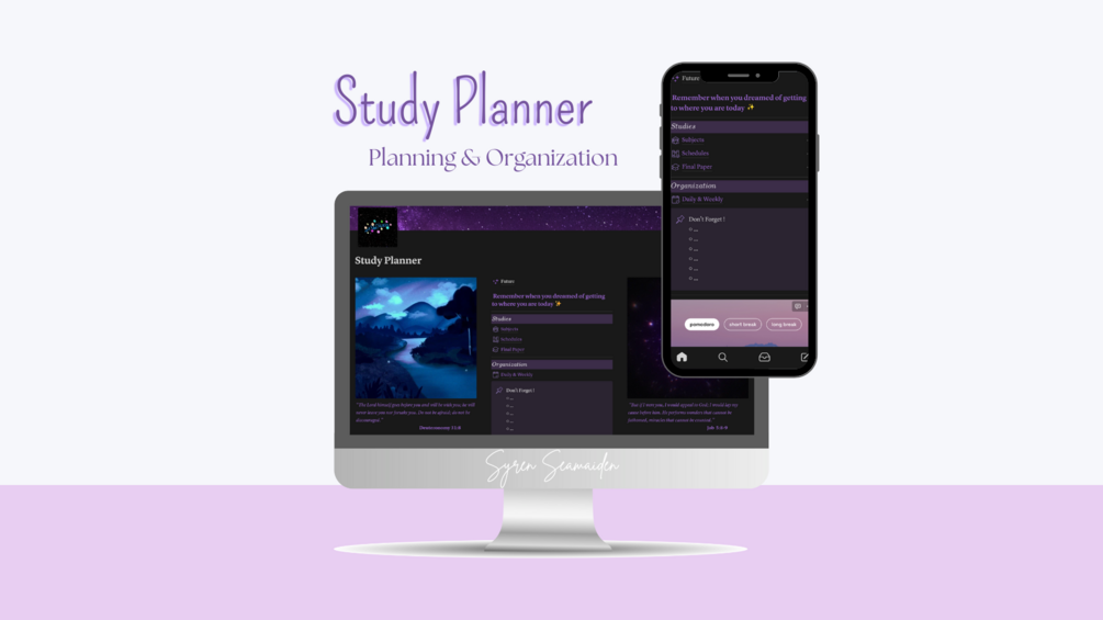 Student Dashboard - Planning & Organization 📚📝 (Notion)
