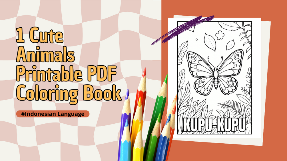 1 Cute Animals Printable PDF Coloring Book