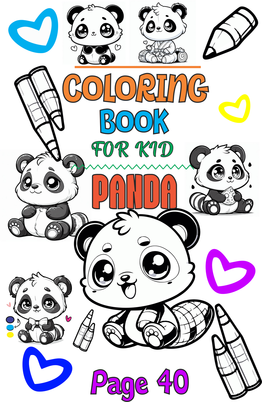 coloring book panda
