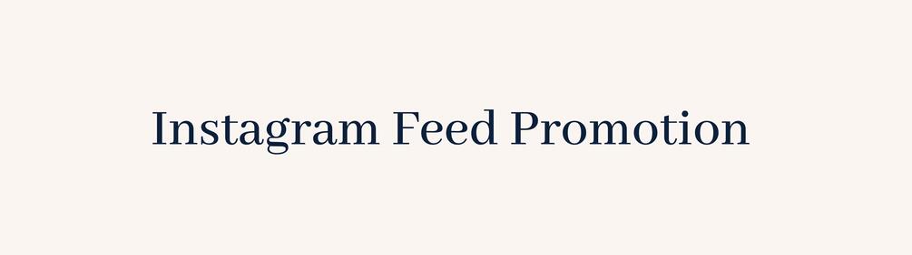 Feed Promotion