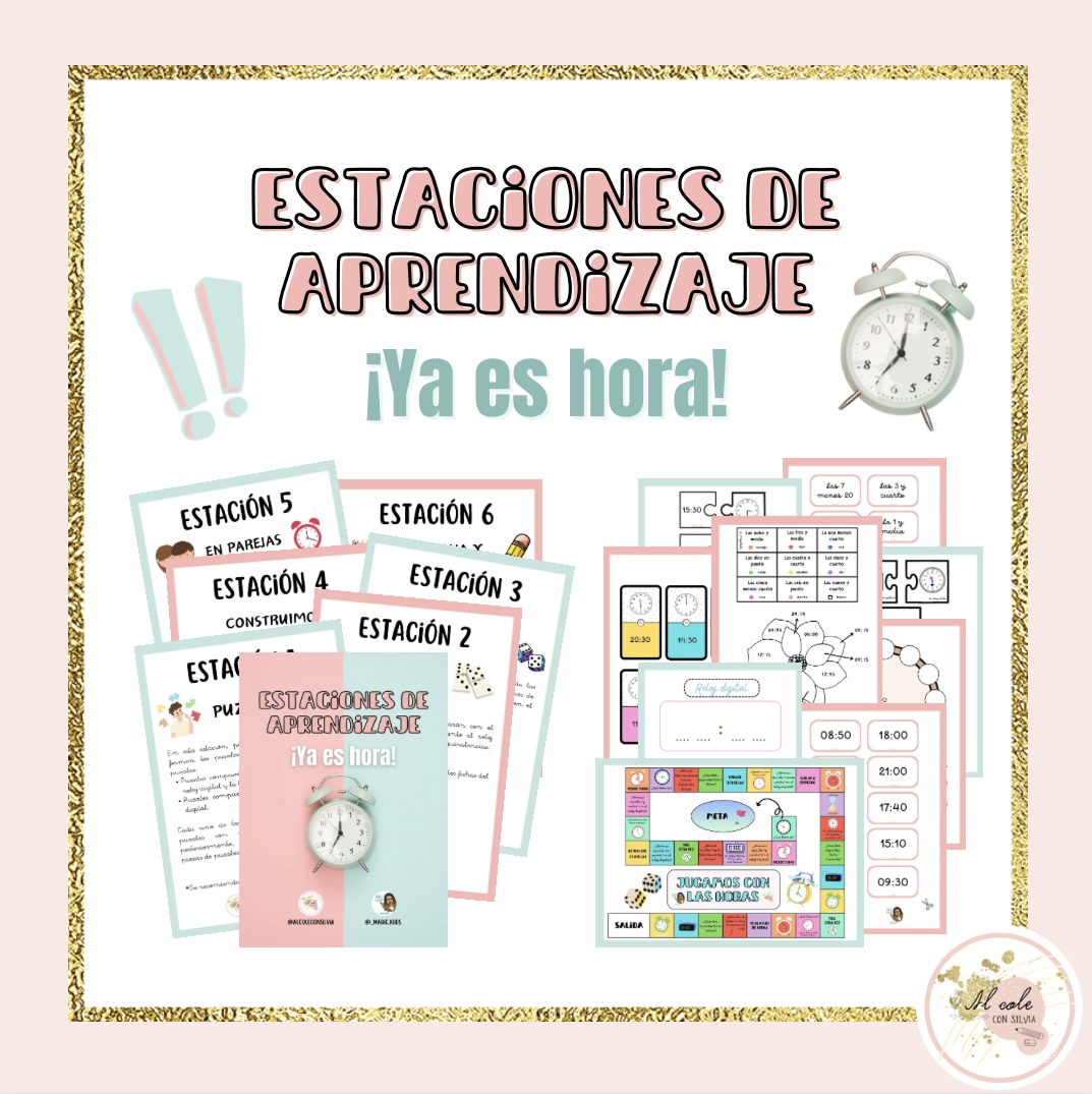 Estaciones de aprendizaje - Las horas