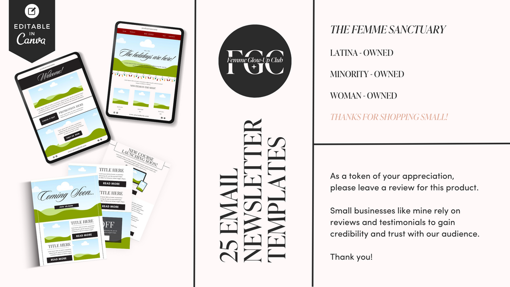25 Email Newsletter Canva Templates
