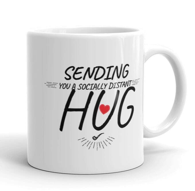 Simple Typography - Sending You a Socially Distant HUG