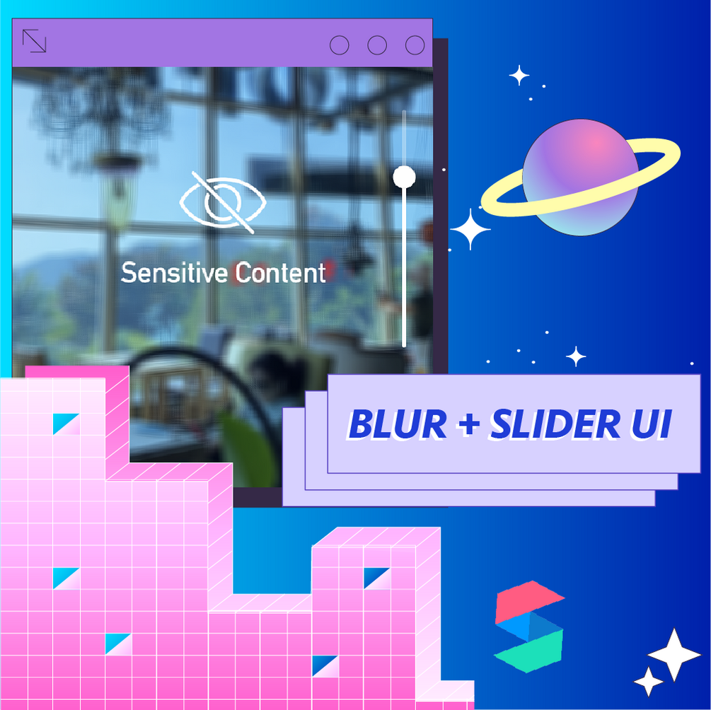 Blur Instagram Filter + Slider UI (Materials for Spark AR)
